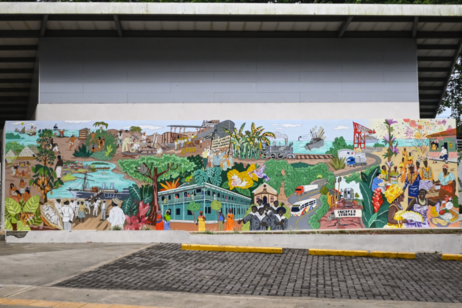 El primer mural de realidad aumentada en Costa Rica plasma la historia del Caribe costarricense